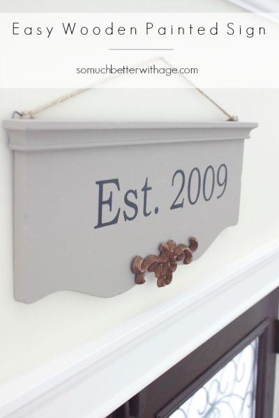 Easy Wooden Painted Sign Using My Silhouette - Jamie Lundstrom