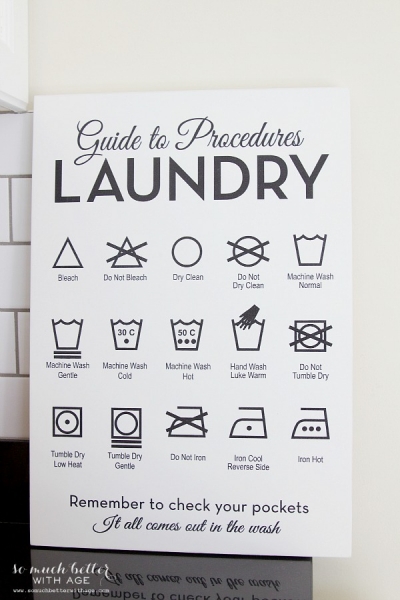 Beautiful Wooden Laundry Guide Artwork + Giveaway - Jamie Lundstrom