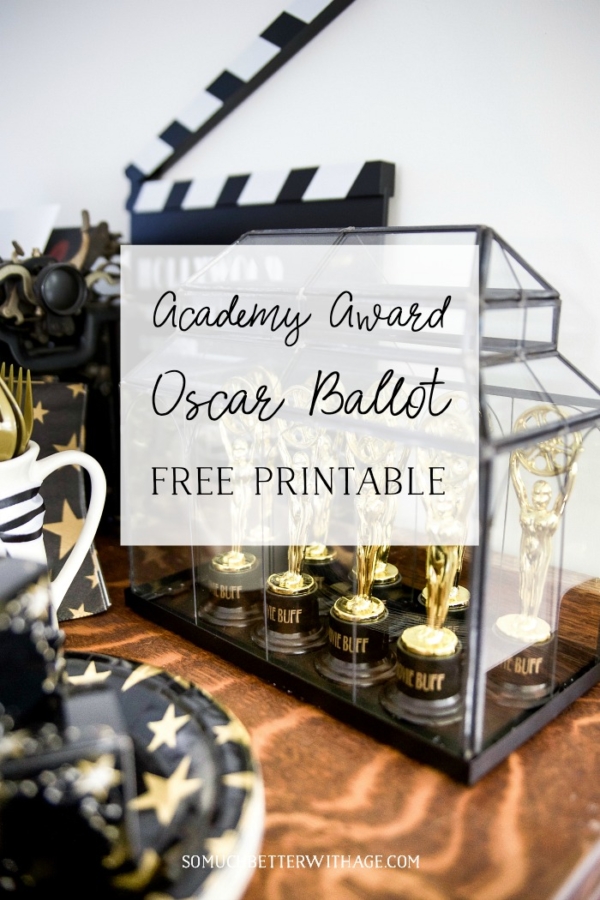 Oscar Ballot Printable - Jamie Lundstrom
