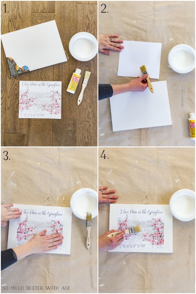 How to Make Canvas Art from Free Printables - Jamie Lundstrom