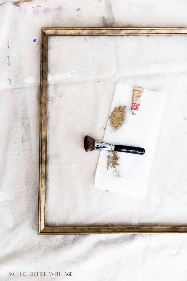 Black Frames to Vintage Gold Frames with Rub n Buff - Jamie Lundstrom