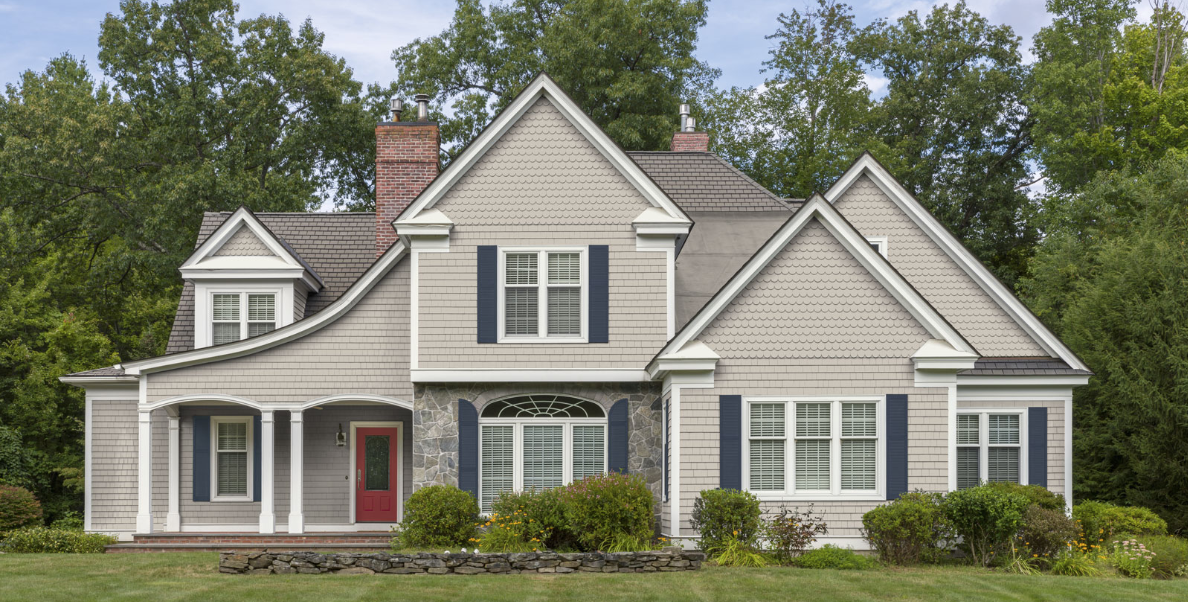 Exterior House Color with White or Light Trim - Jamie Lundstrom